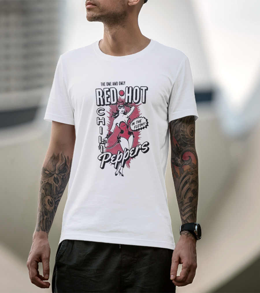 The One And Only Red Hot Chili Peppers In The Flesh T-Shirt