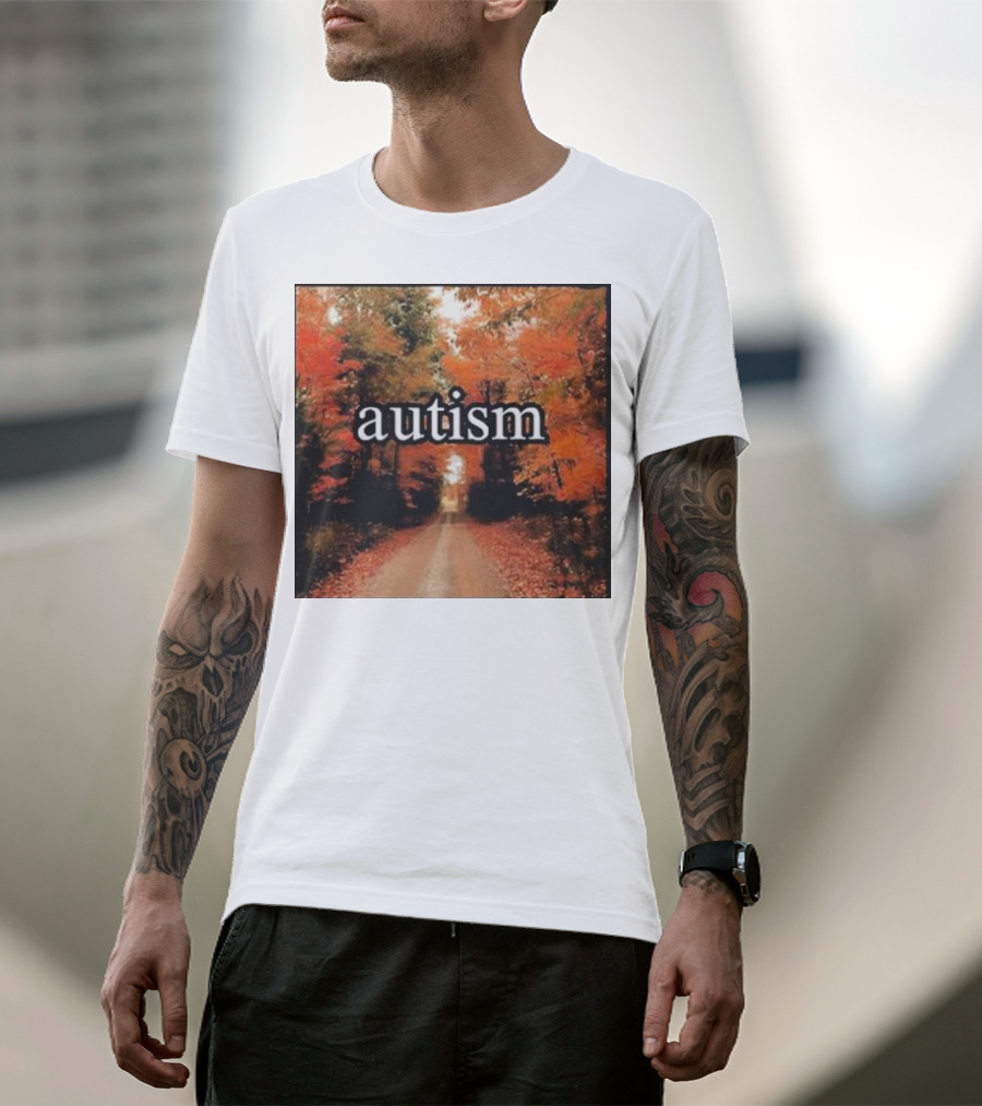 Autism In An Autumn Forest Pathway T-Shirt