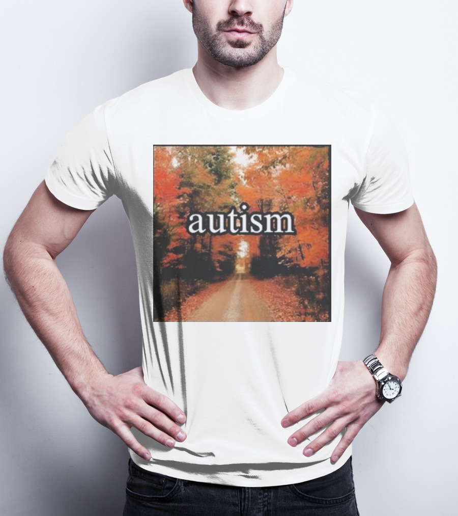 Autism In An Autumn Forest Pathway T-Shirt