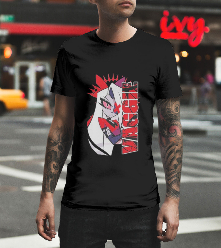 Hazbin Hotel Vaggie Red And White Character T-Shirt
