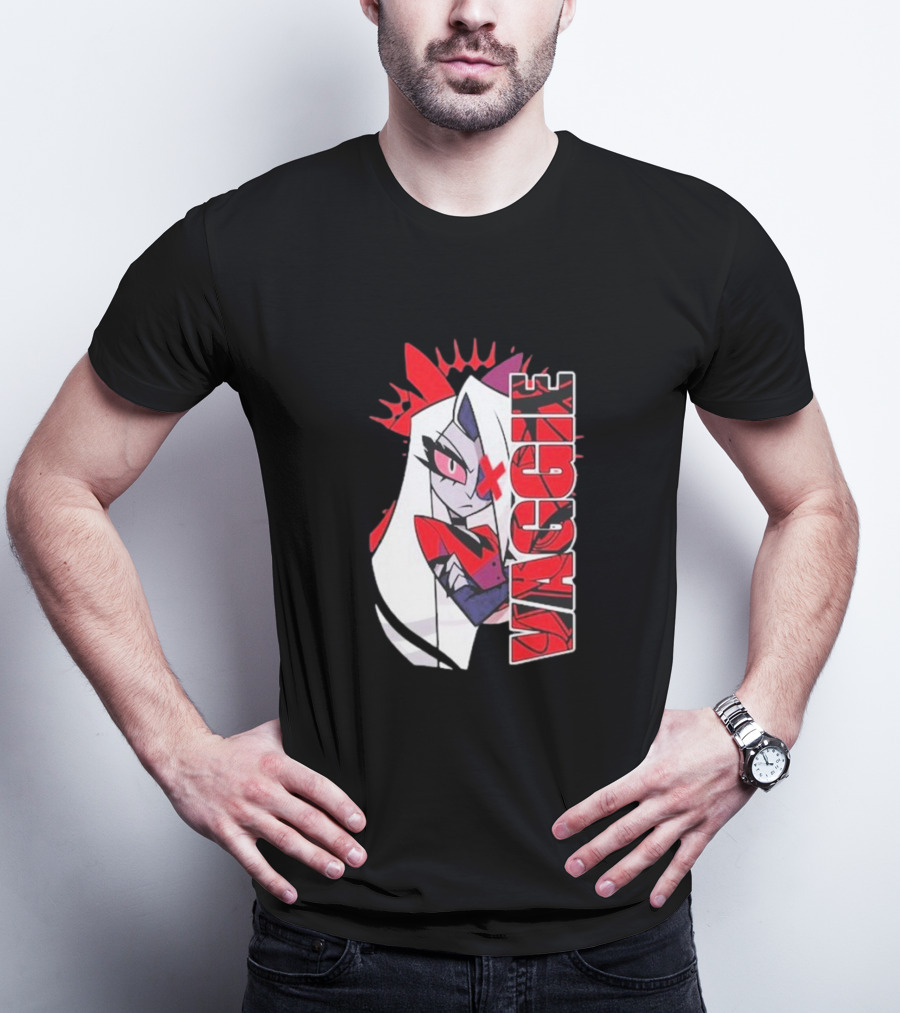 Hazbin Hotel Vaggie Red And White Character T-Shirt