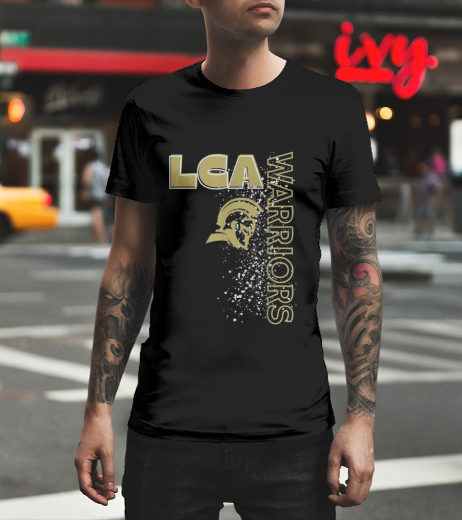 LCA Warriors Gold Helmet Spartans T-Shirt