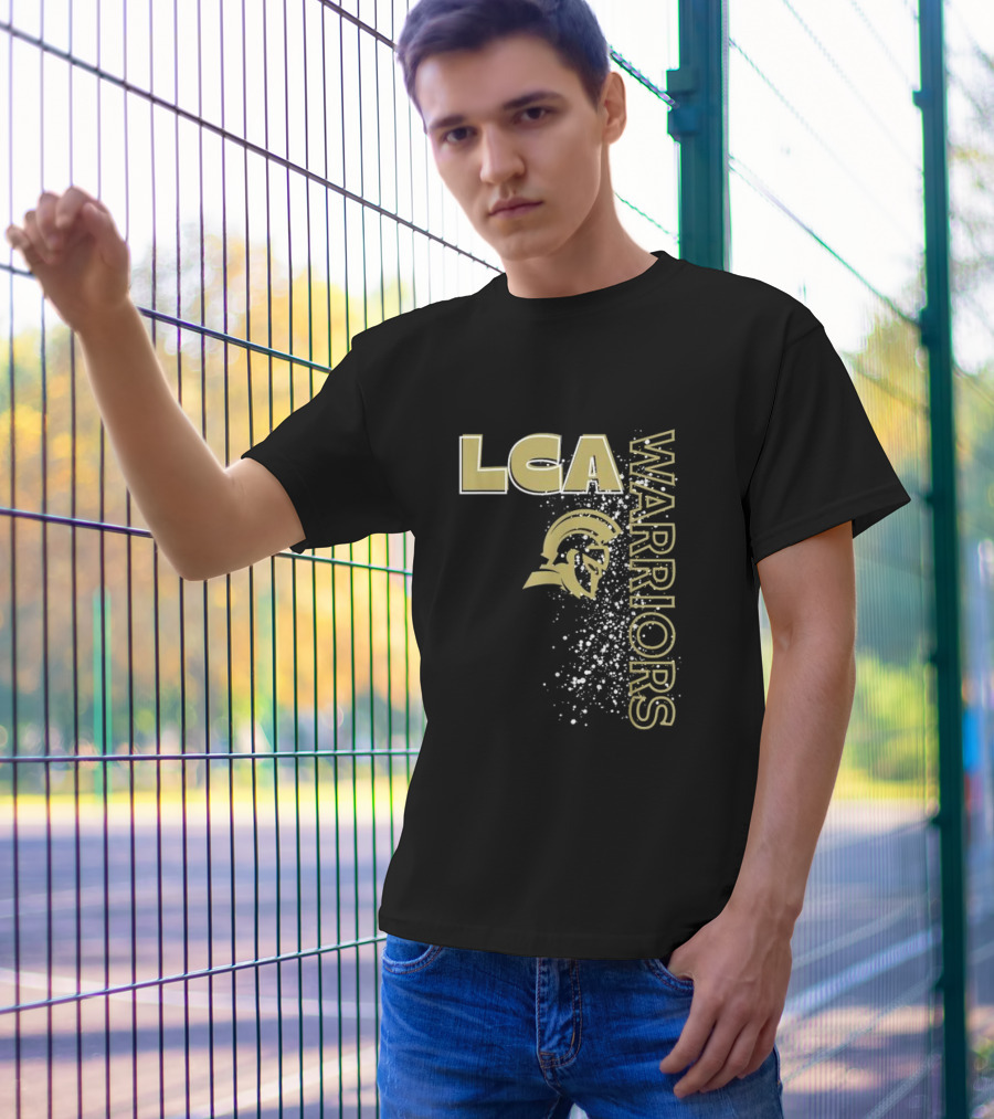 LCA Warriors Gold Helmet Spartans T-Shirt
