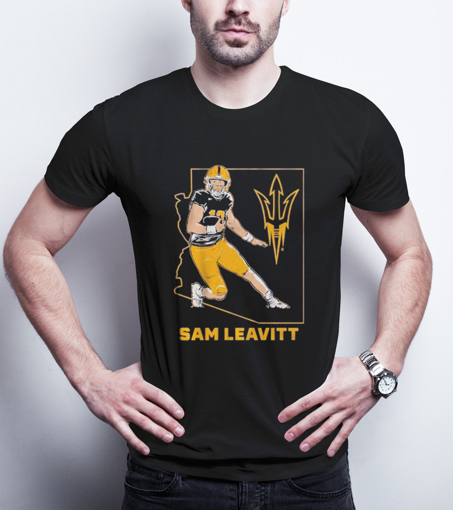 Sam Leavitt ASU Football State T-Shirt