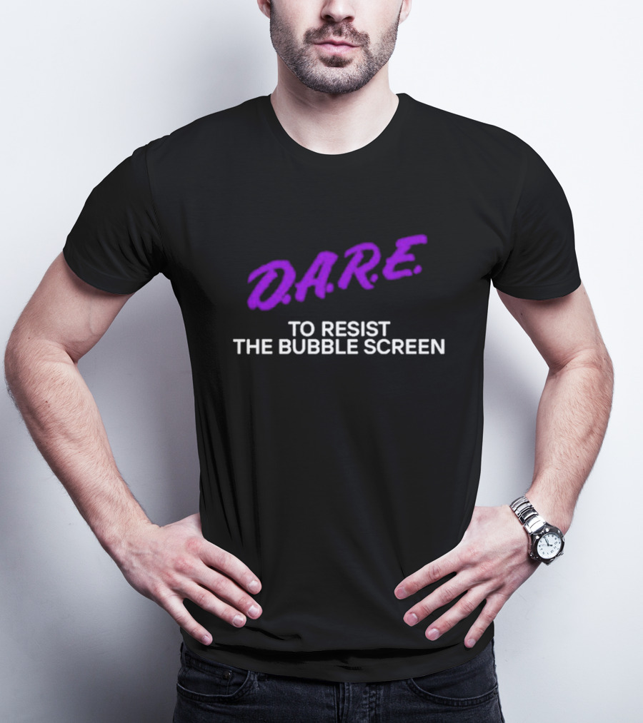 Clemson Tigers D.A.R.E. To Resist The Bubble Screen T-Shirt