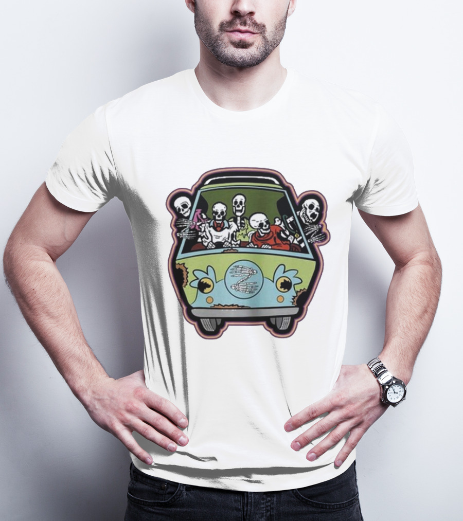 Deadbeats Inc Skeletons In Van T-Shirt