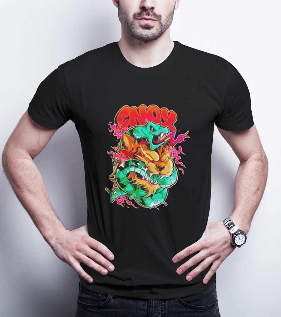 Enox Vibrant Serpent Striker 2025 Tiger Roar Embrace T-Shirt