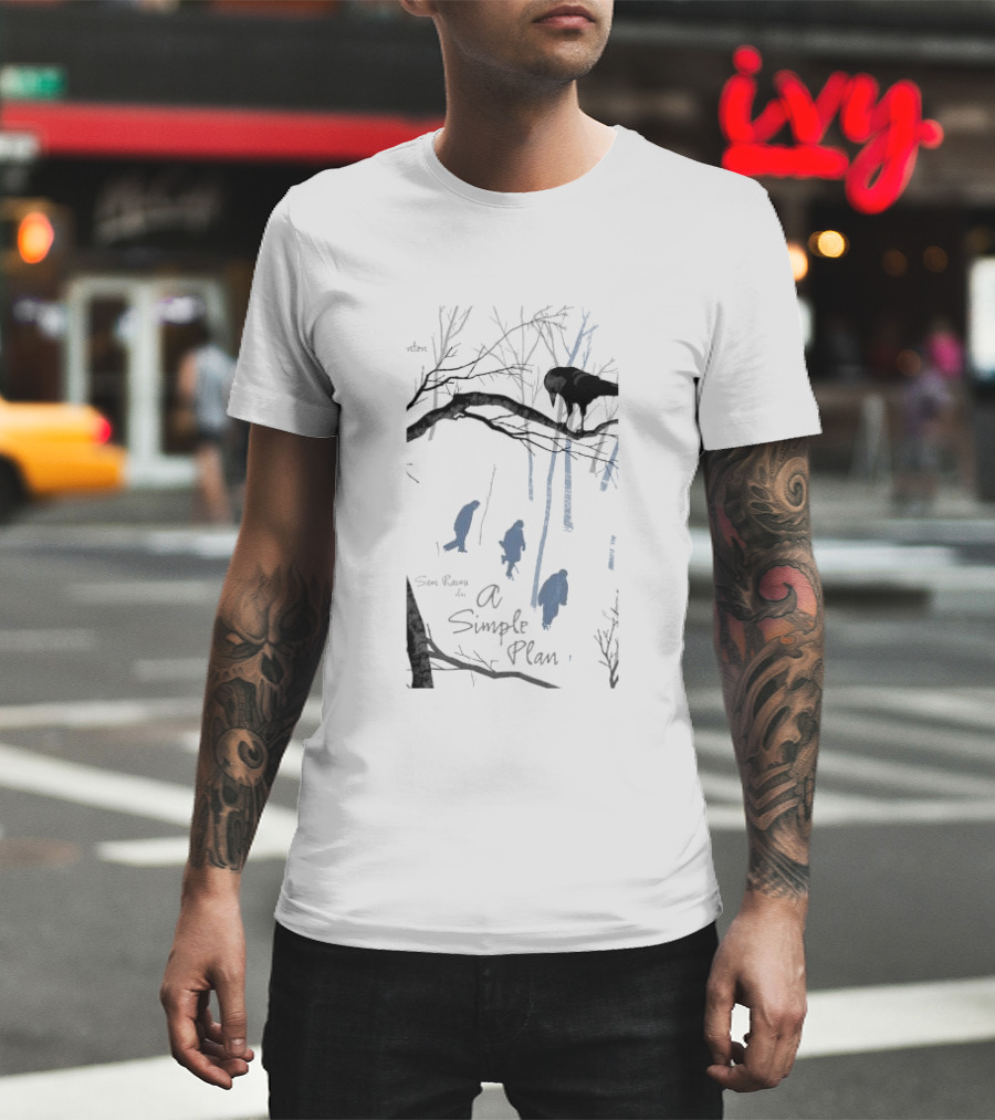 Bill Paxton Billy Bob Thornton Bridget Fonda Sam Raimi A Simple Plan Hanging Birds And Trees T-Shirt
