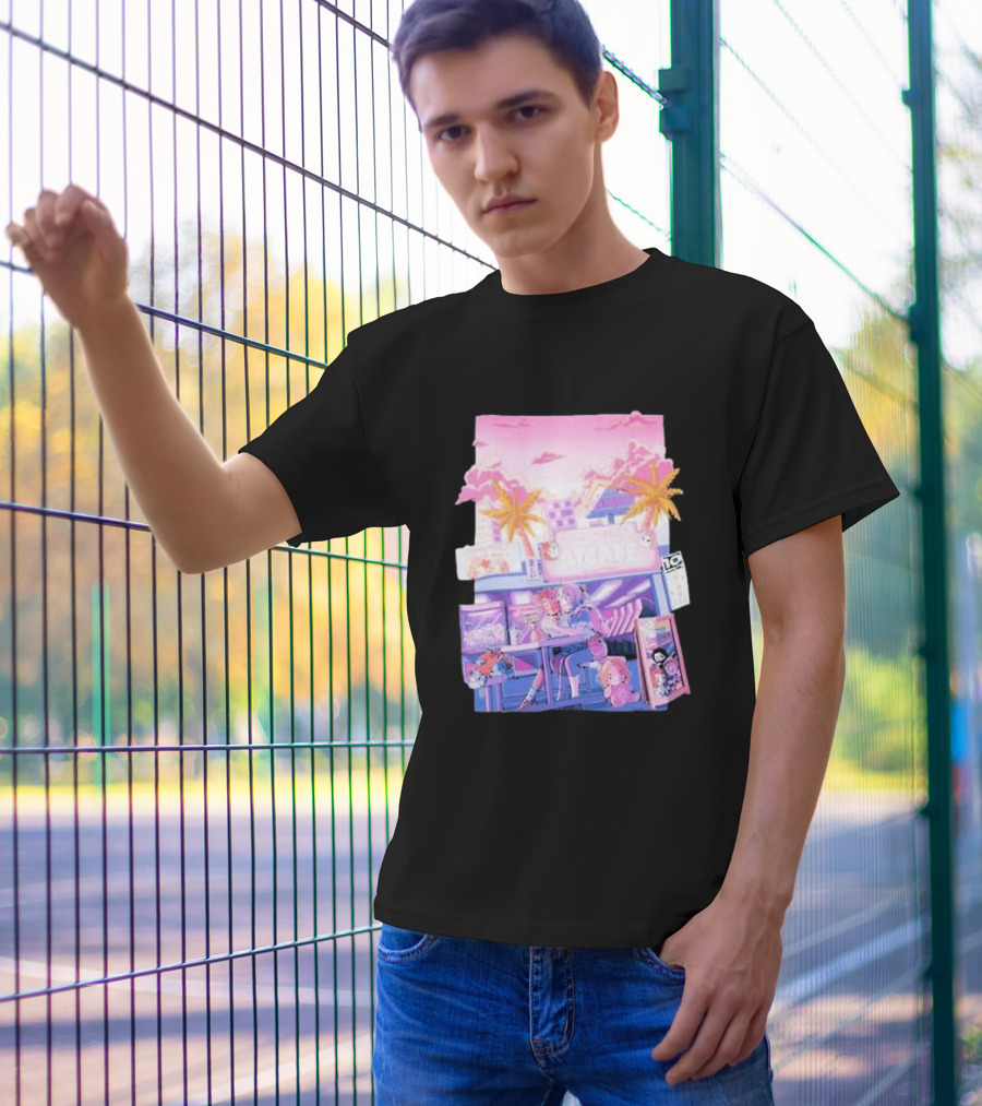Game Grumps Arcade Neon Palm Trees T-Shirt