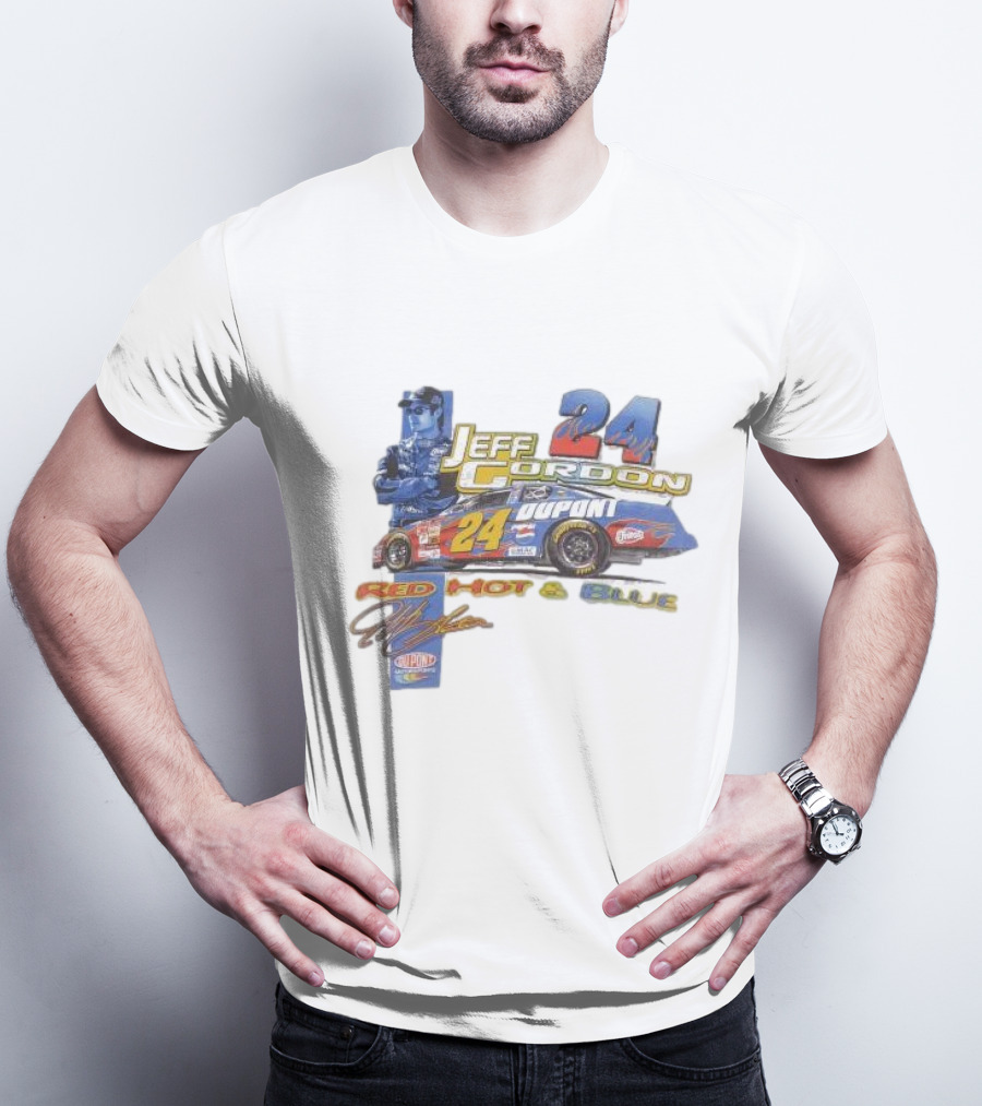 Jeff Gordon 24 Dupont Red Hot And Blue Racing 2003 T-Shirt