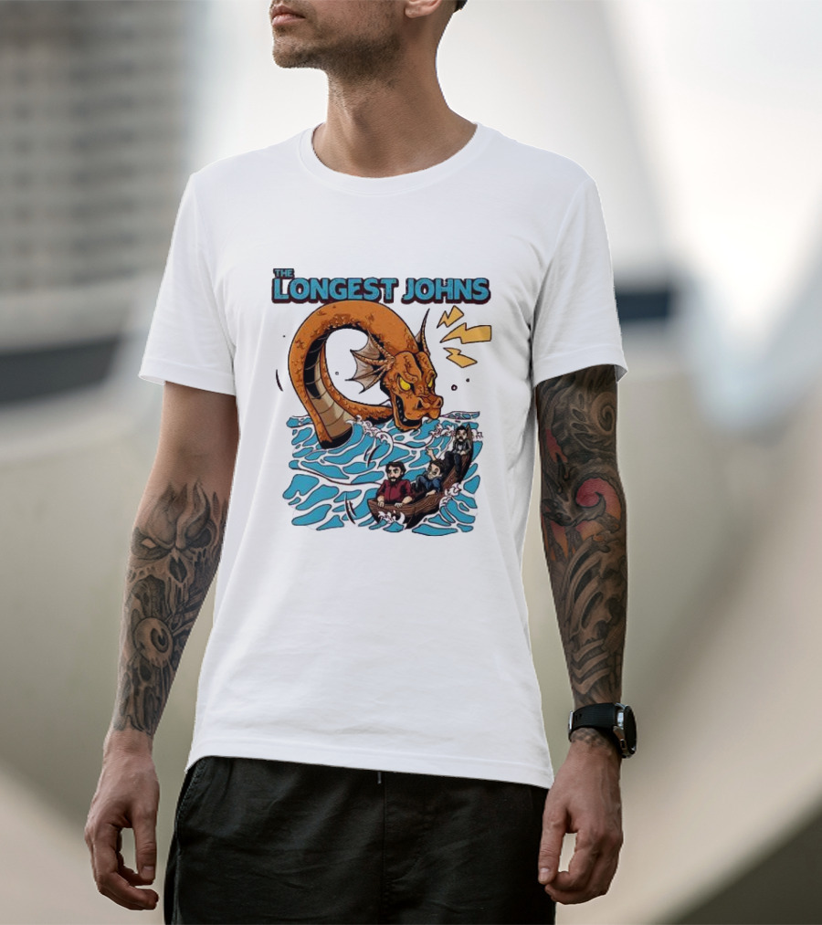 The Longest Johns Sea Monster Adventure Rowboat Journey T-Shirt