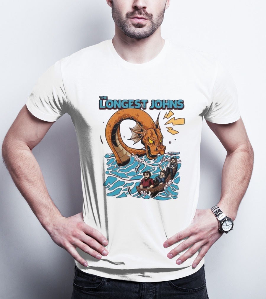 The Longest Johns Sea Monster Adventure Rowboat Journey T-Shirt