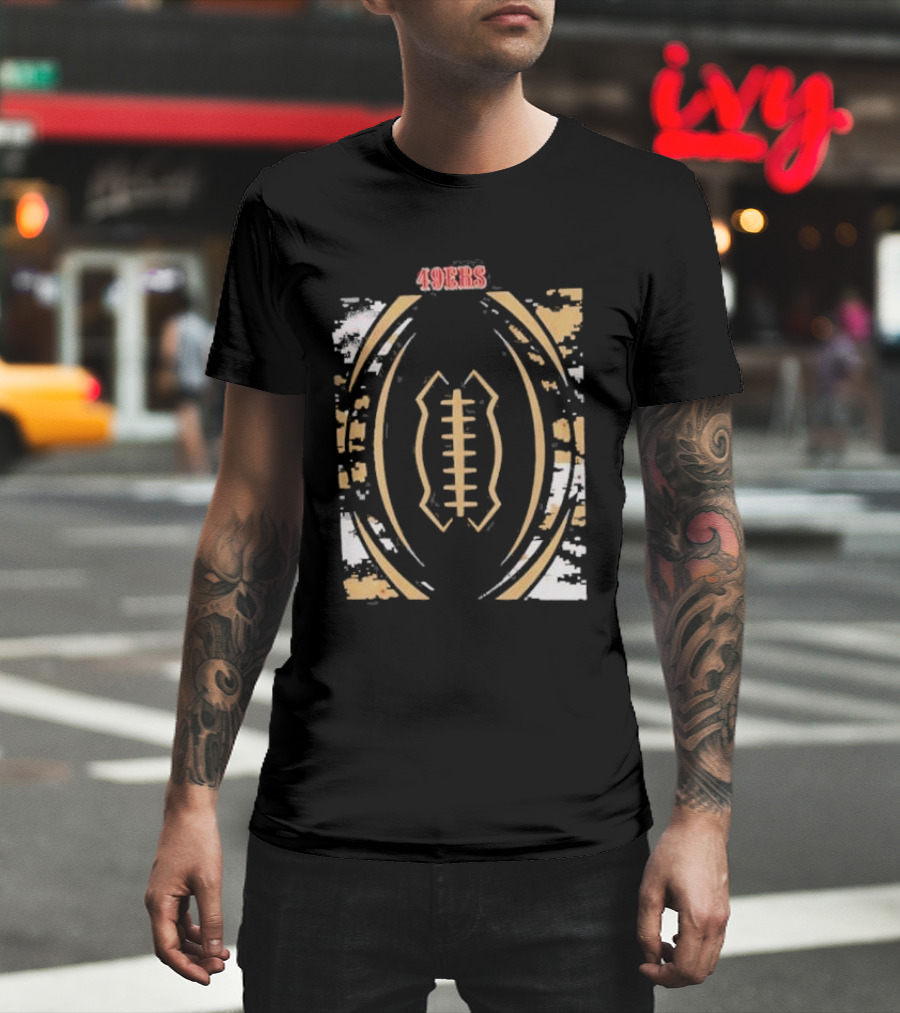 San Francisco 49ers 49ers Football Oval T-Shirt