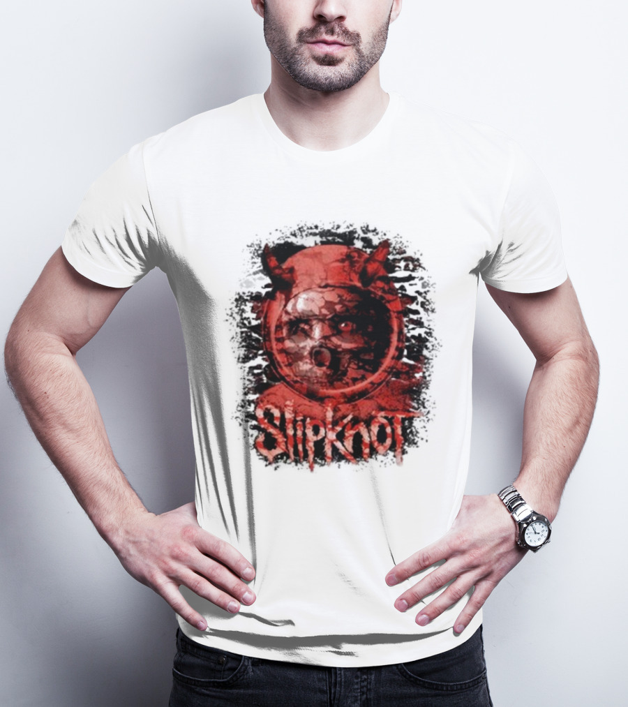 Slipknot Heller Air Capsule 001 Distorted Devil Mask T-Shirt