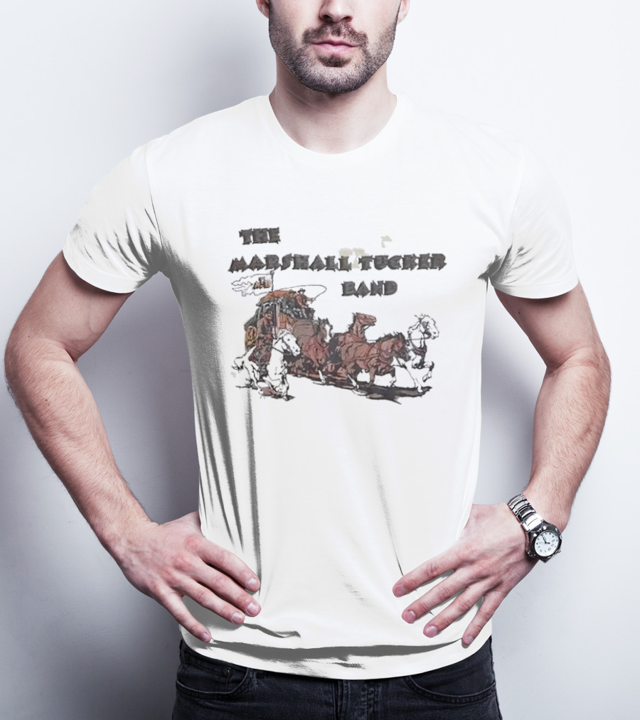 The Marshall Tucker Band Stagecoach Western Scene T-Shirt