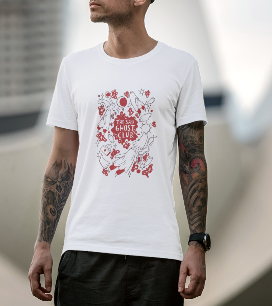 The Sad Ghost Club Moon Bats And Stars T-Shirt