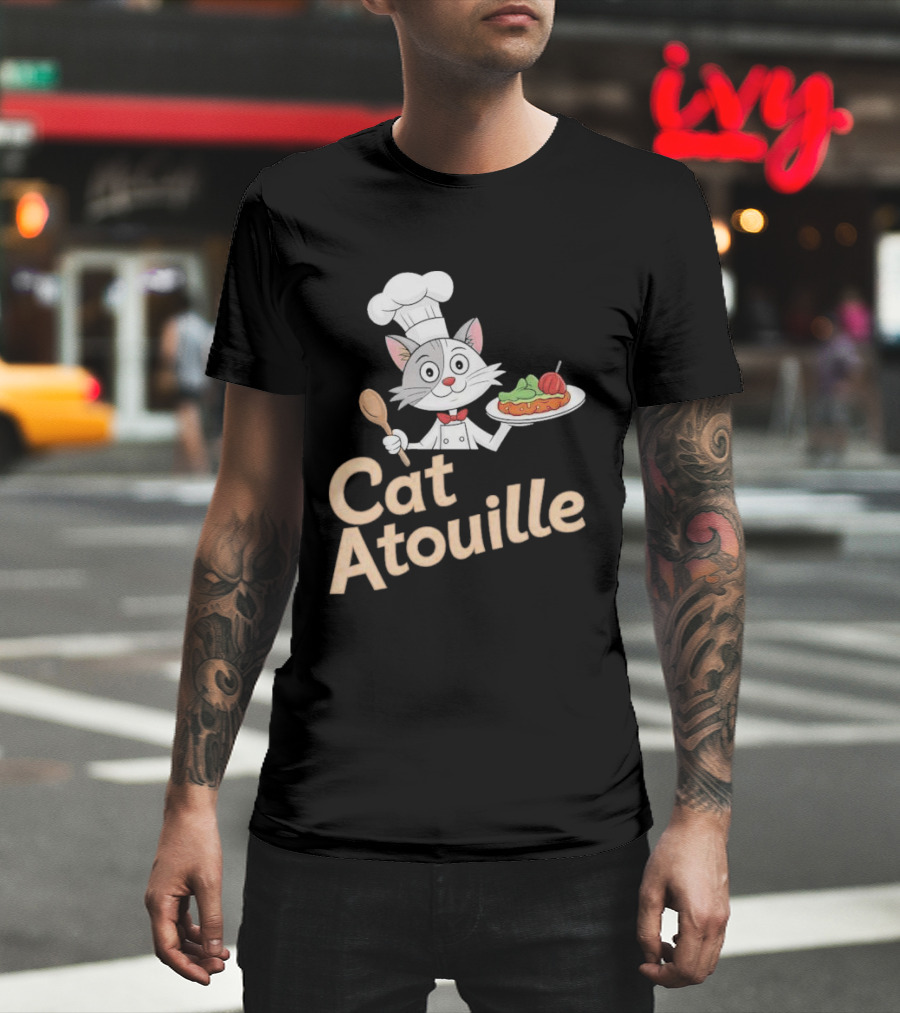Cat Atouille Chef Cat With Ratatouille T-Shirt