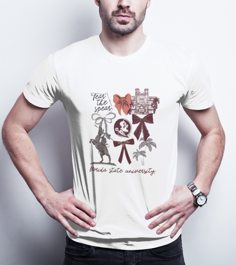 Florida State Seminoles Fear The Spear University Iconography T-Shirt