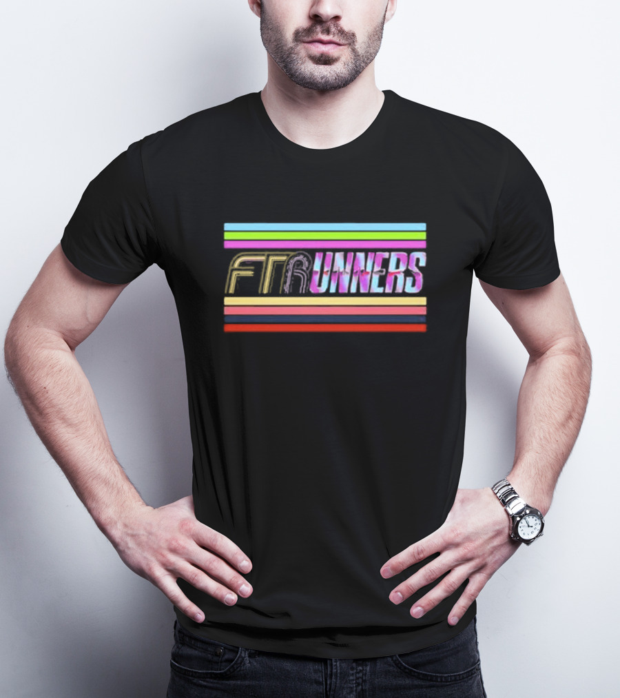 FTR And The Runners Retro Colorful Stripes T-Shirt