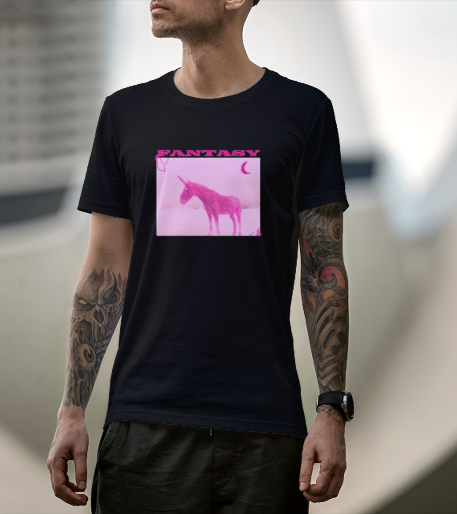 Fantasy Pink Unicorn Indigo De Souza T-Shirt