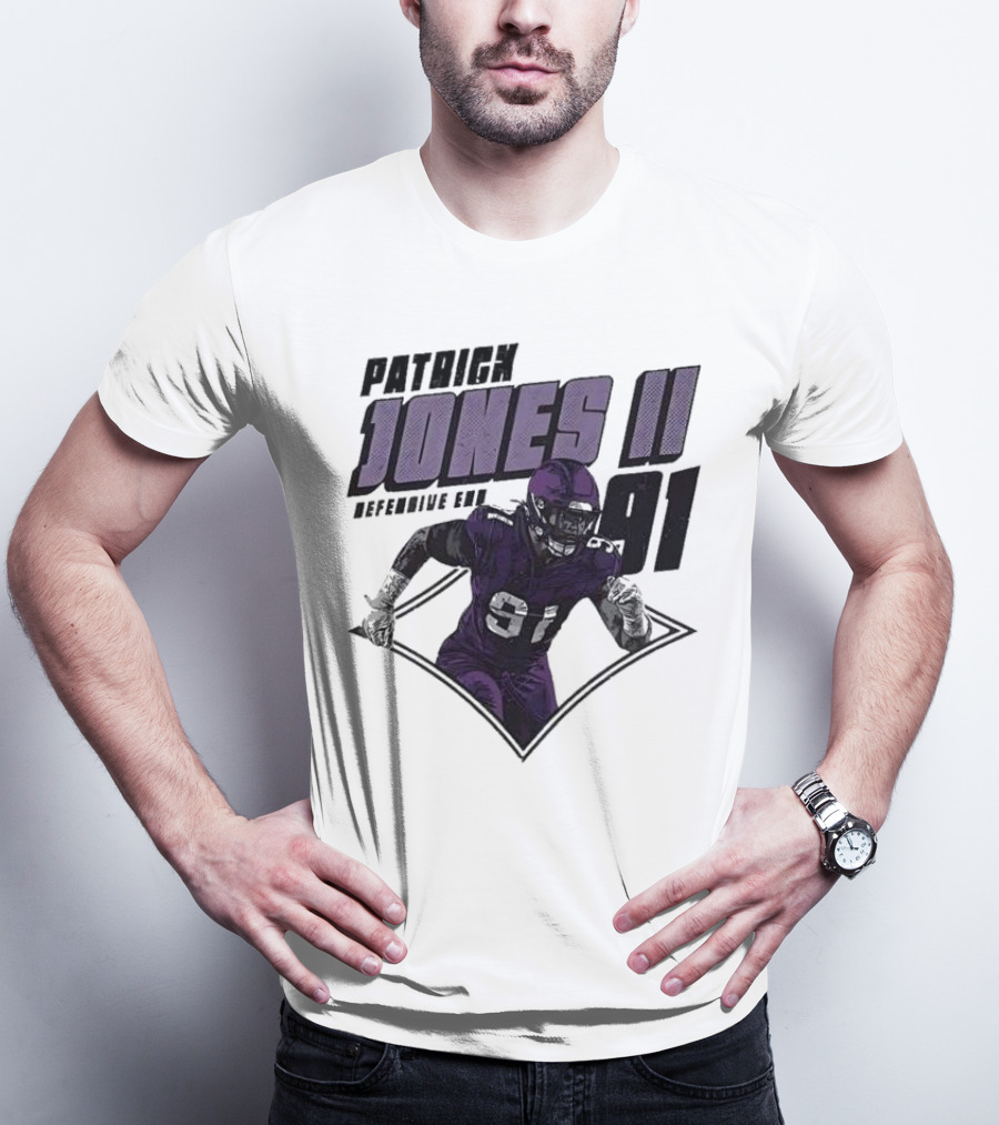 Patrick Jones II Minnesota Defensive End 91 T-Shirt