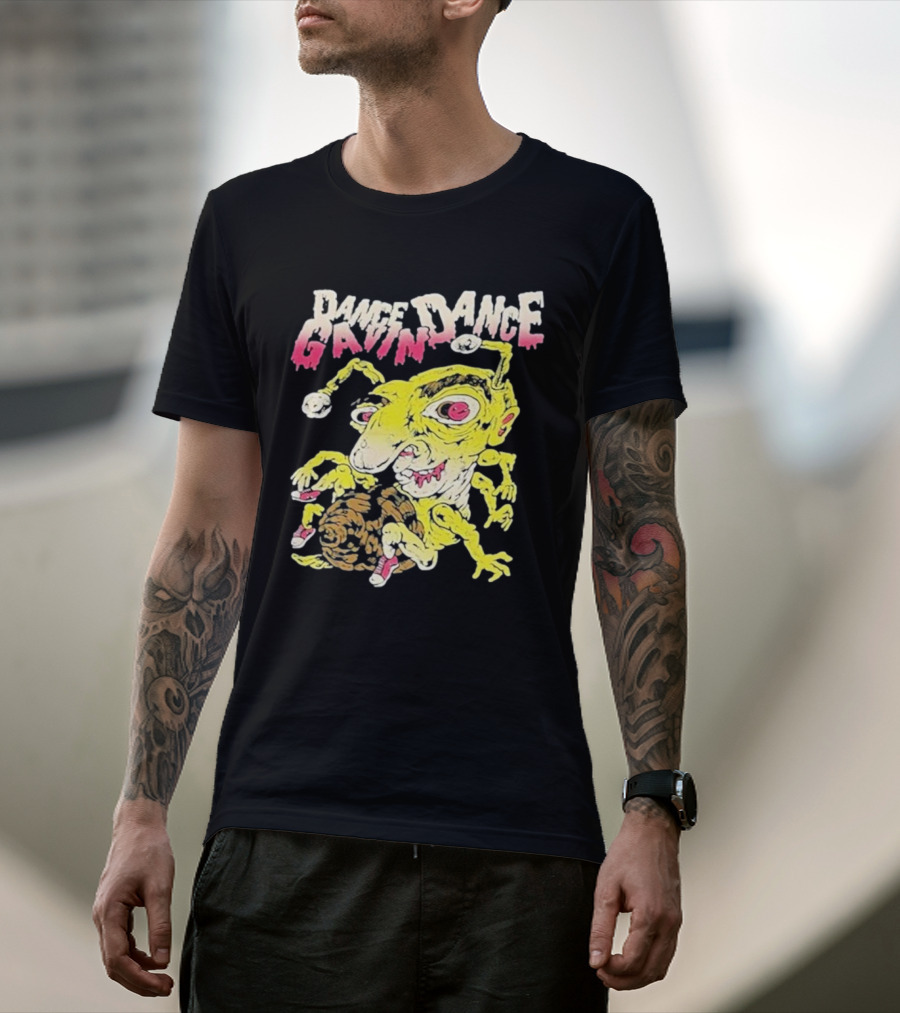 Dance Gavin Dance Band Rare Cartoonish Yellow Creature With Pink Accents T-Shirt