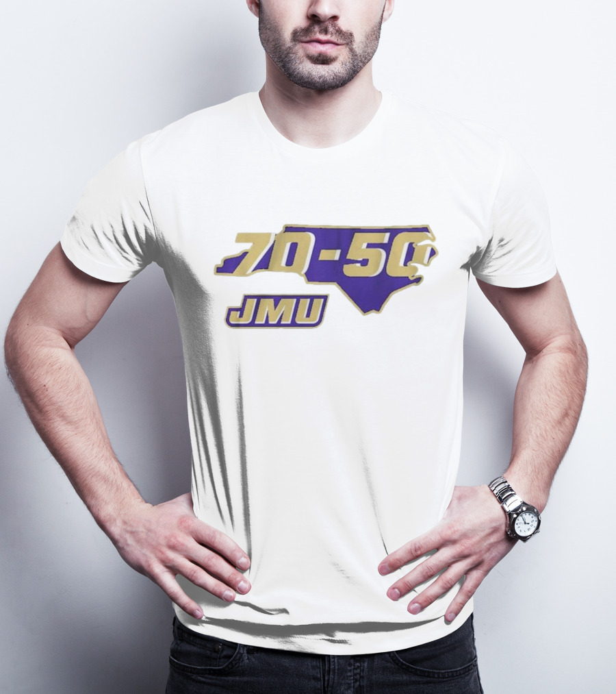 JMU 70-50 North Carolina Football Victory T-Shirt