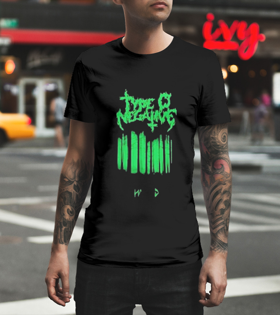 Type O Negative Haunted Black Green Barcode T-Shirt