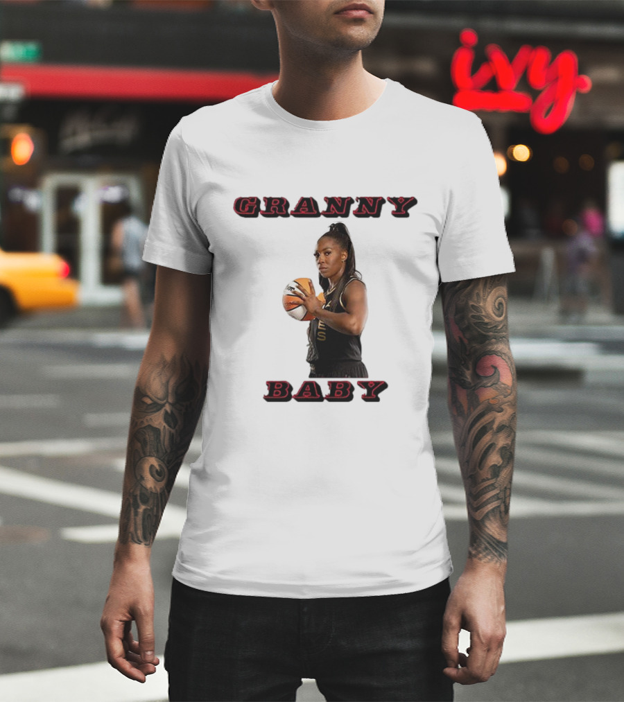 Granny Baby Basketball Player Chelsea Gray Ball Handling T-Shirt