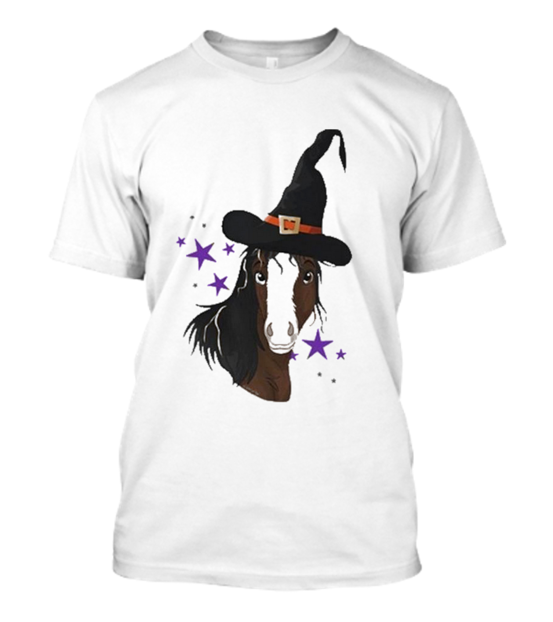 Katie Van Slyke Mini Witch Horse With Stars T-Shirt