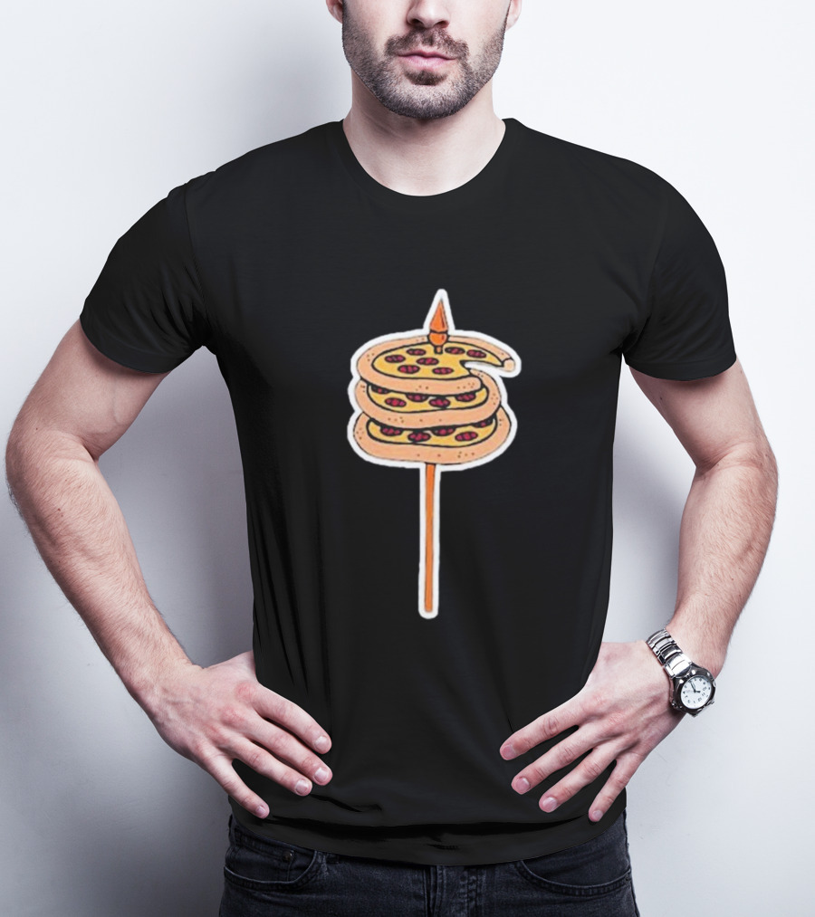 Detroit Pizza Spiral On A Spear T-Shirt