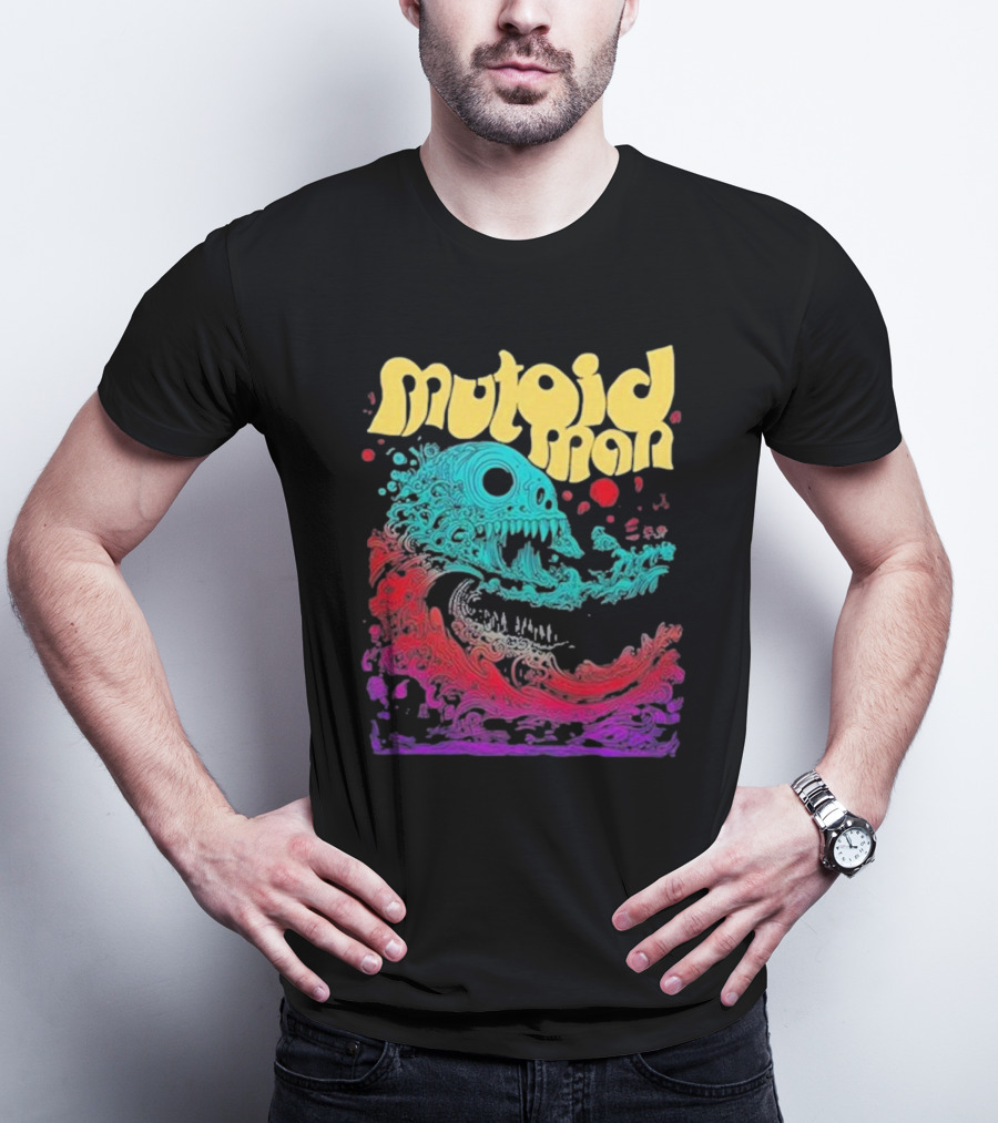 Mutoid Man Psychedelic Skull Wave Explosion T-Shirt