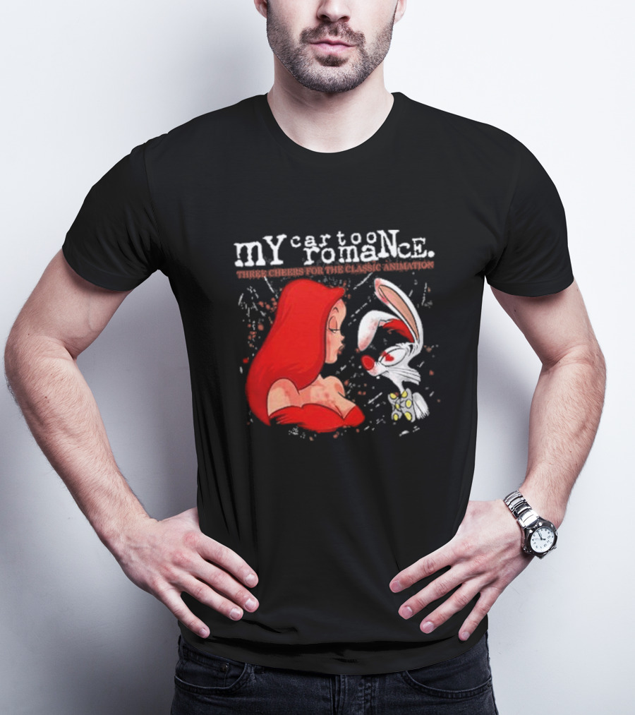 My Cartoon Romance Three Cheers Classic Animation Jessica Rabbit Roger T-Shirt