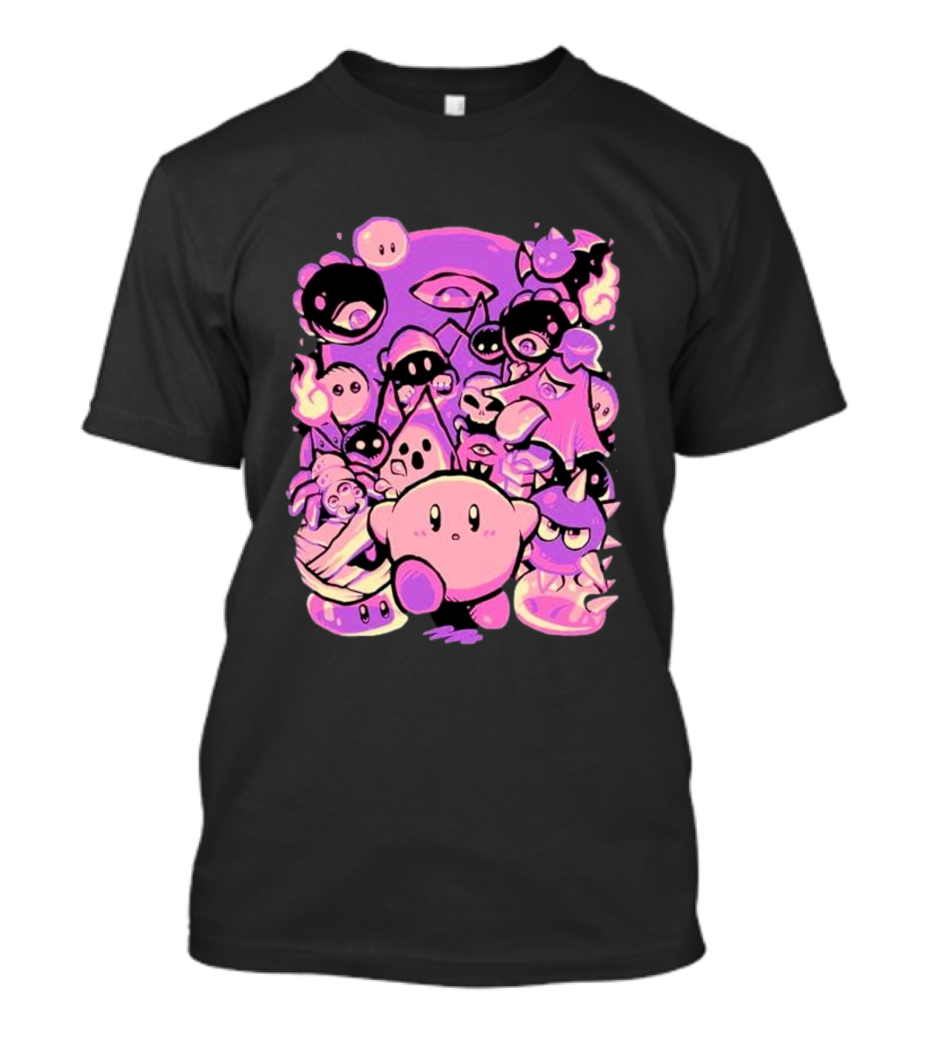 Nightmare Land Kirby And Enemies Pixeleyebat T-Shirt