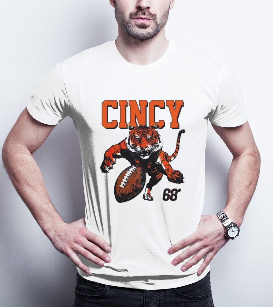 Cincy Tiger Football 68’ T-Shirt