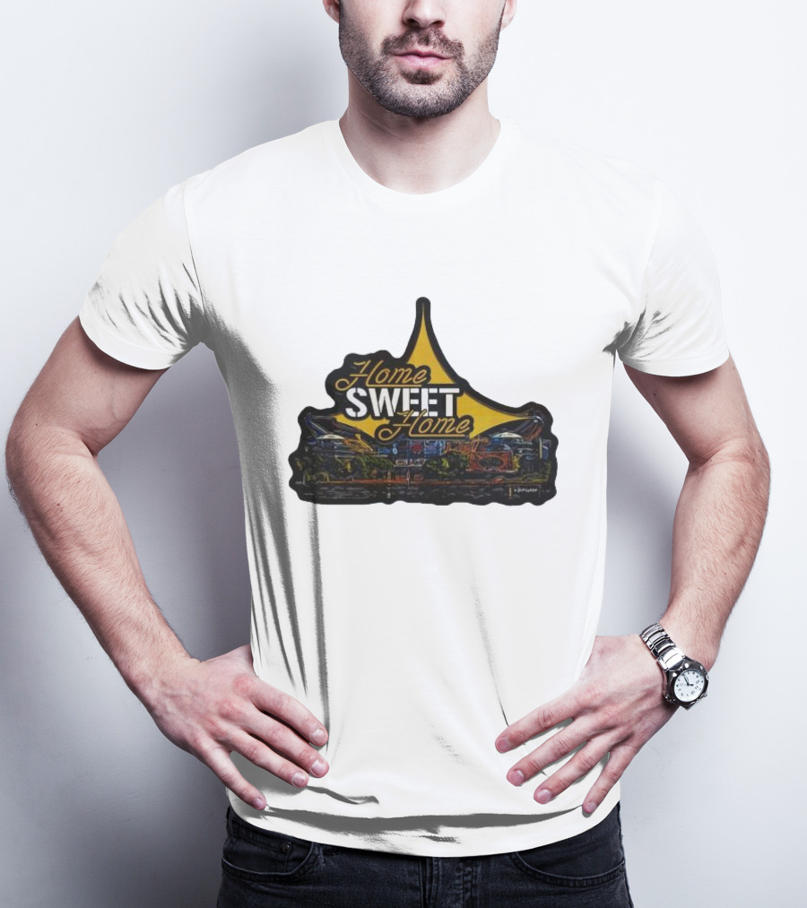 Home Sweet Home Custom Car Art Neon Sign T-Shirt
