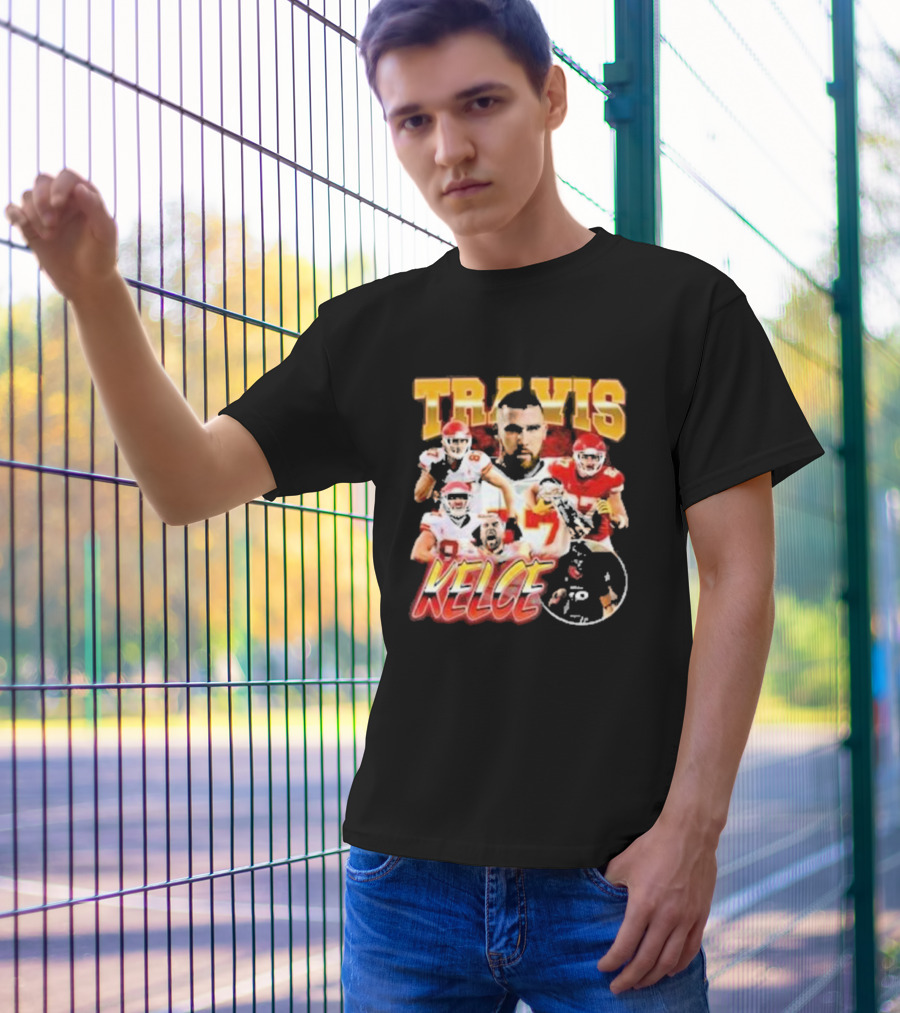 Travis Kelce Chiefs Players Collage T-Shirt