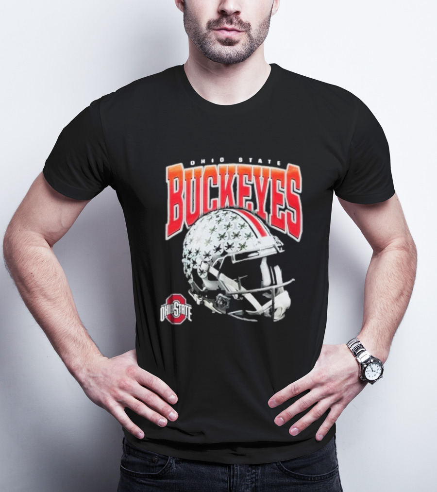 Ohio State Buckeyes Helmet Realistic Sports T-Shirt