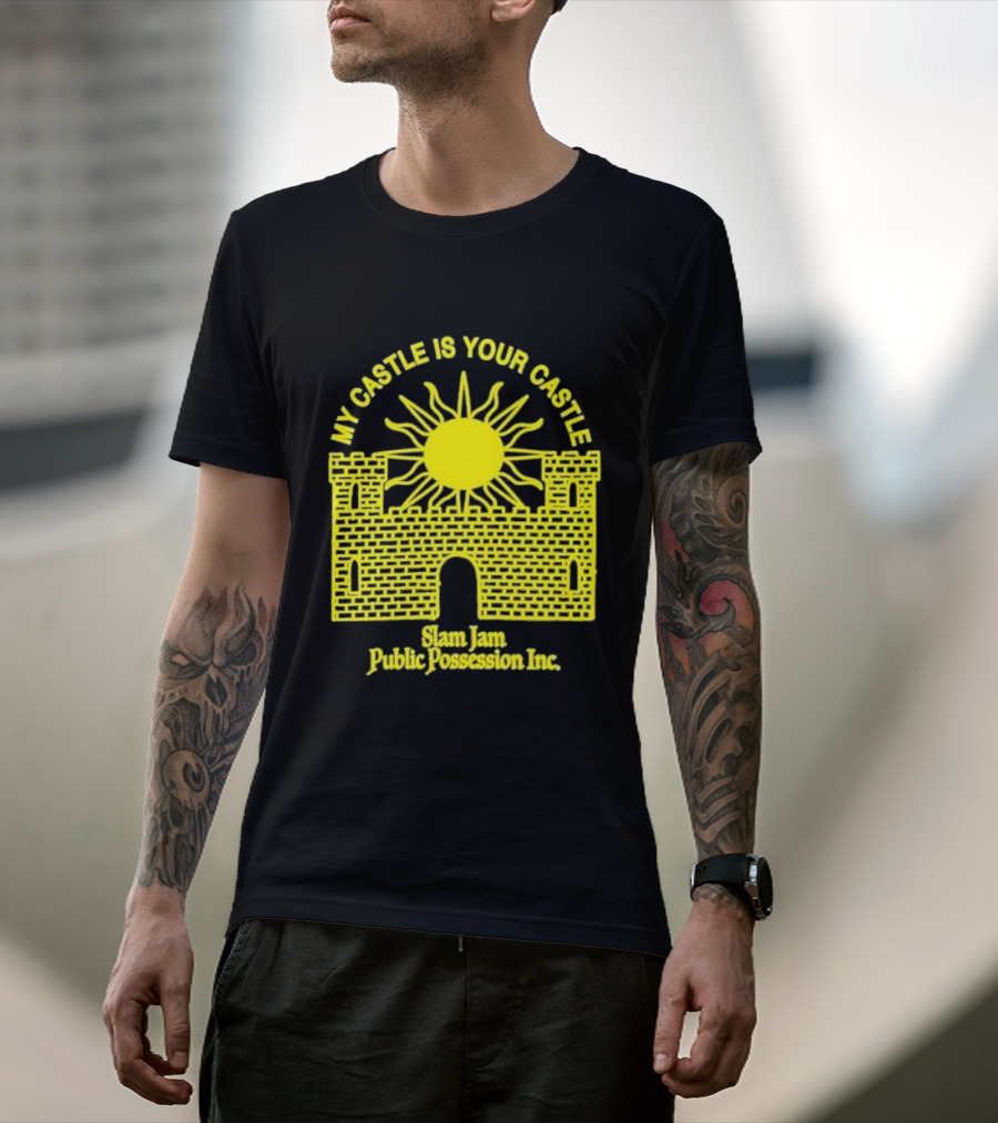 My Castle Is Your Castle Sun Design Slam Jam Public Possession Inc T-Shirt
