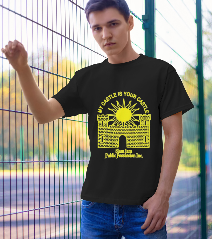 My Castle Is Your Castle Sun Design Slam Jam Public Possession Inc T-Shirt