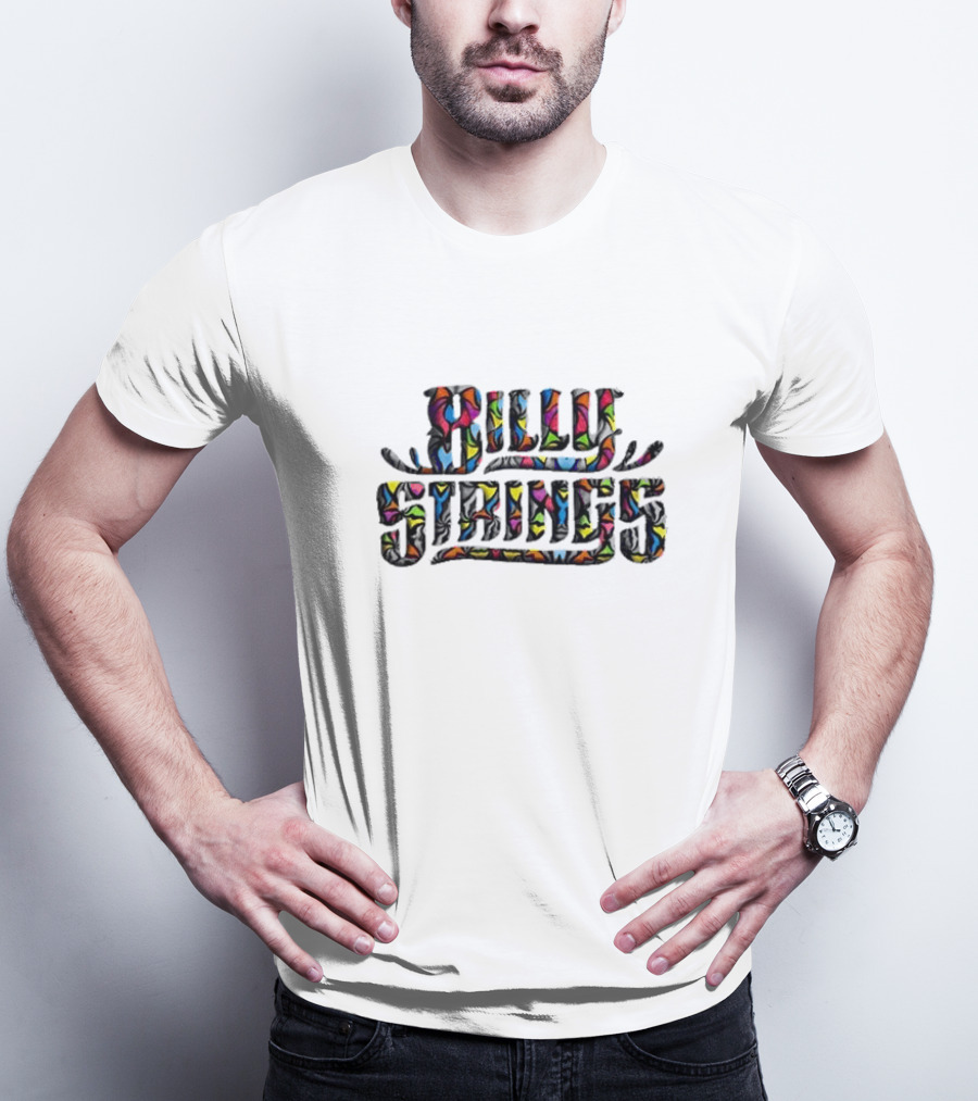 Billy Strings Vibrant Patterned T-Shirt