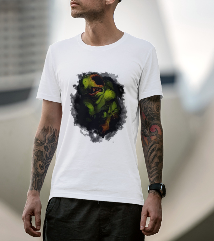 Binding Of Isaac Four Souls Pestilence Creepy Green Monster Card T-Shirt