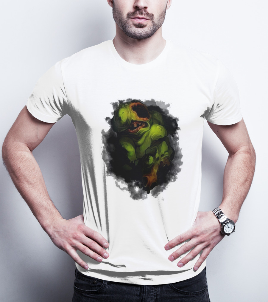 Binding Of Isaac Four Souls Pestilence Creepy Green Monster Card T-Shirt