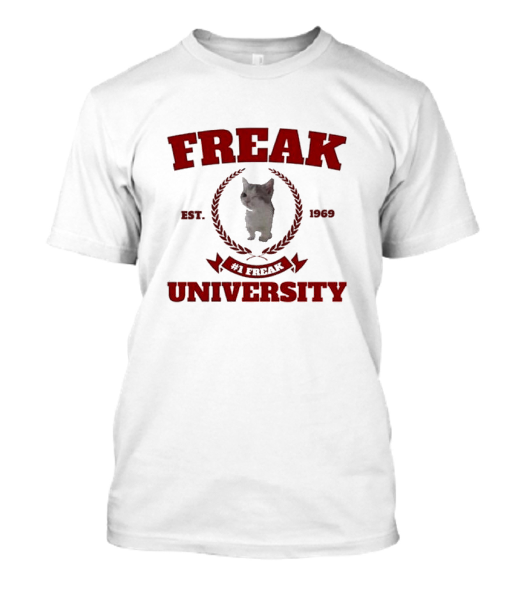 Freak University #1 Freak Cat Est 1969 Central Cat Land T-Shirt