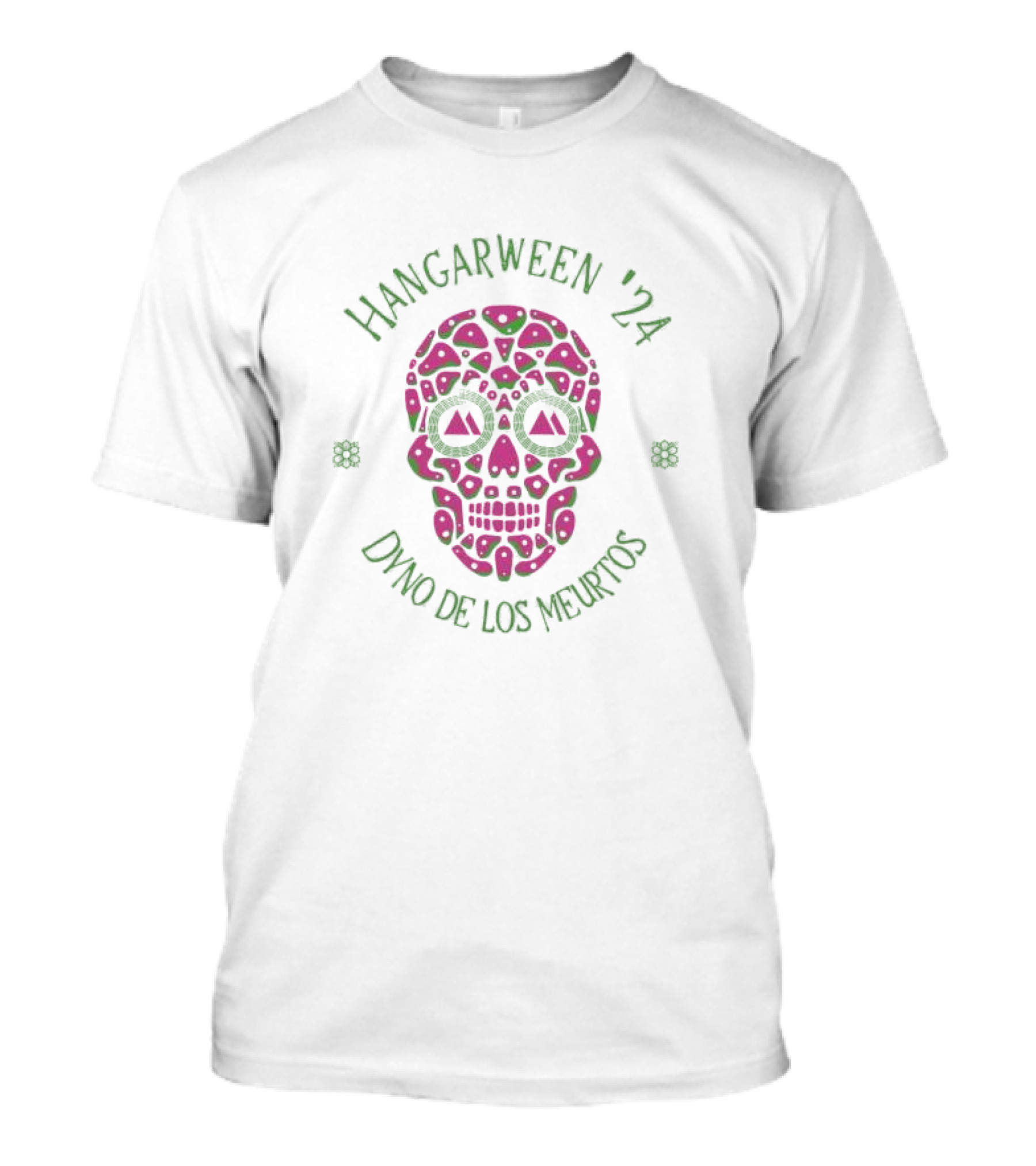 Hangarween 24 Dyno De Los Meurtos Colorful Skull T-Shirt