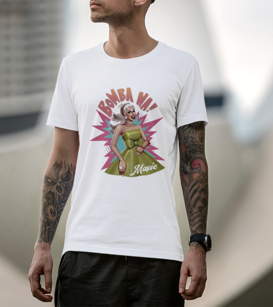 Bomba Na Maxie Vintage Style Pin-Up T-Shirt