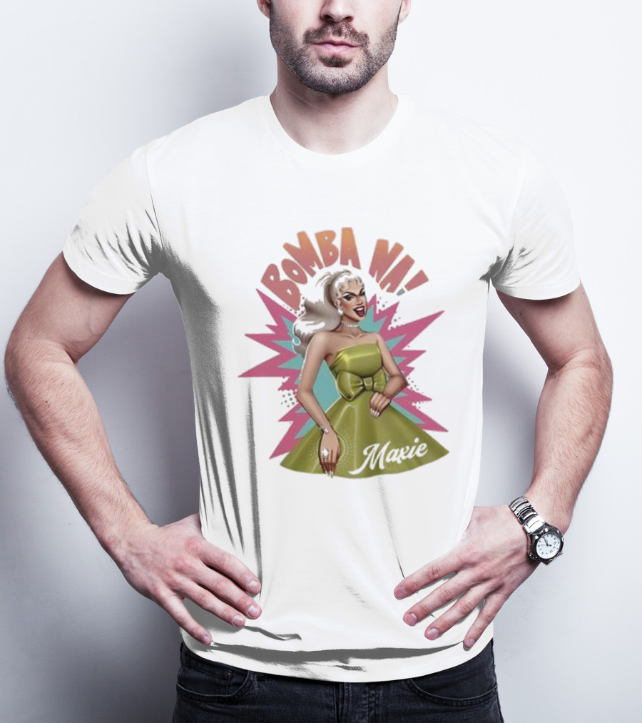 Bomba Na Maxie Vintage Style Pin-Up T-Shirt