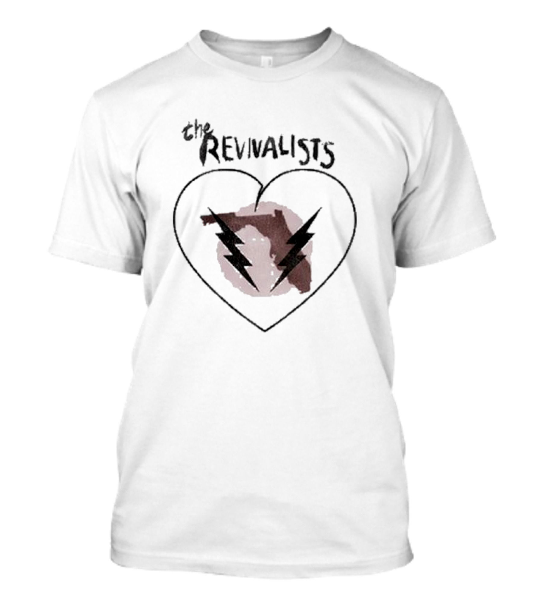 The Revivalists Heart Florida Lightning Bolt T-Shirt