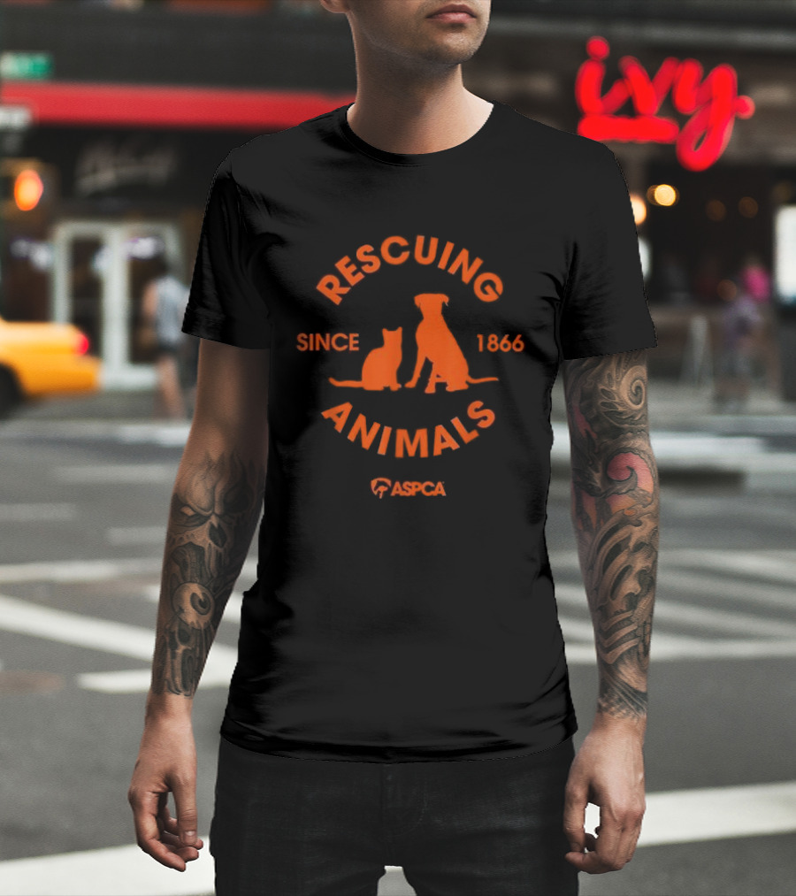 Rescuing Animals Since 1866 ASPCA Cat Dog T-Shirt