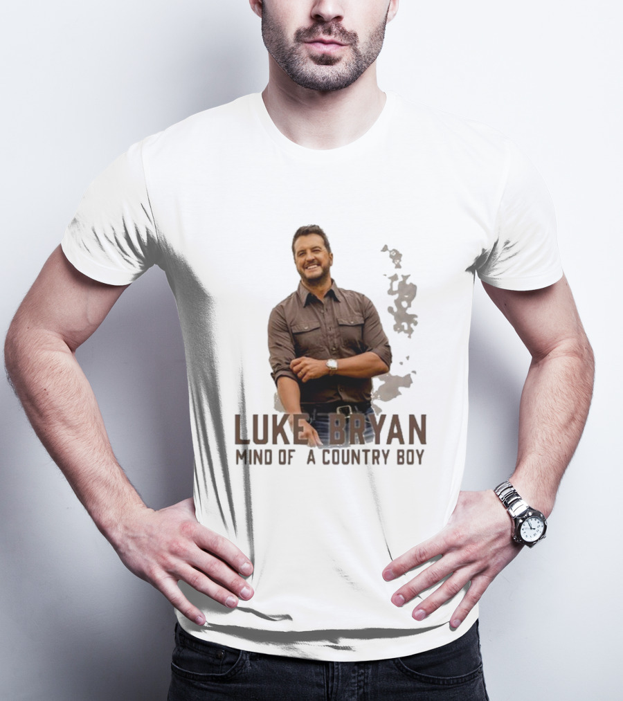 Luke Bryan Mind Of A Country Boy Music Icon Rustic Vibe T-Shirt